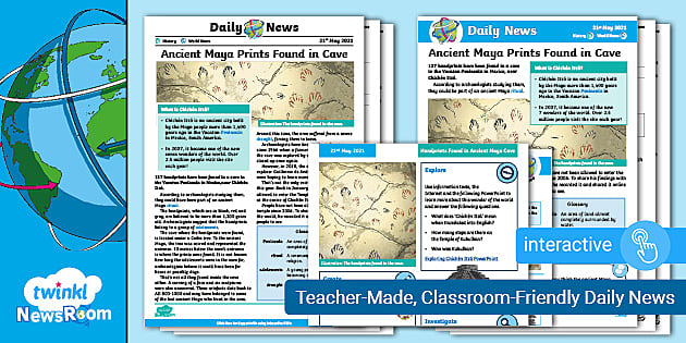 Maya Cave Reading Comprehension | Twinkl NewsRoom Resources