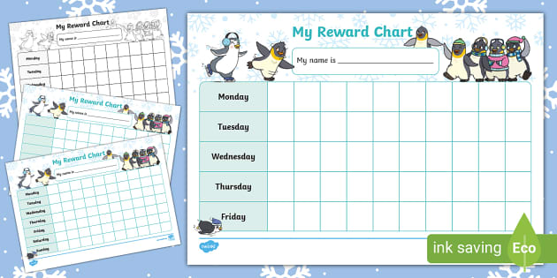 * NEW * Penguin Reward Chart (teacher made) - Twinkl