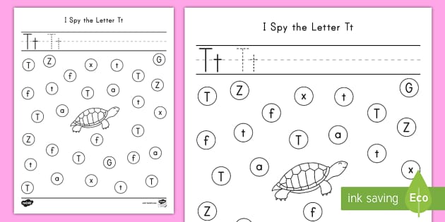 I Spy the Letter Tt Activity - Alphabet - ELA (teacher made)
