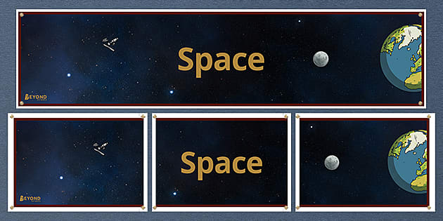 Space Display Banner (teacher made) - Twinkl
