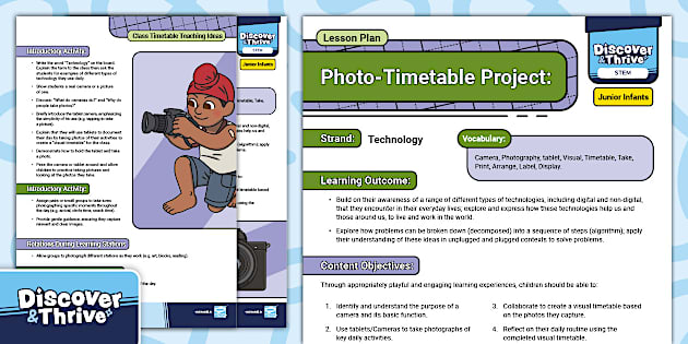 Photo-Timetable Project: Lesson Plan (teacher made) - Twinkl