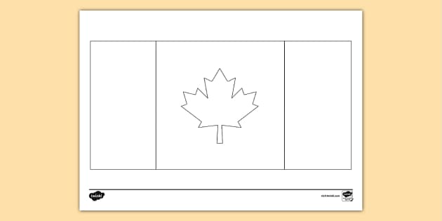 Canada Flag Colouring Page | Teaching Resources - Twinkl