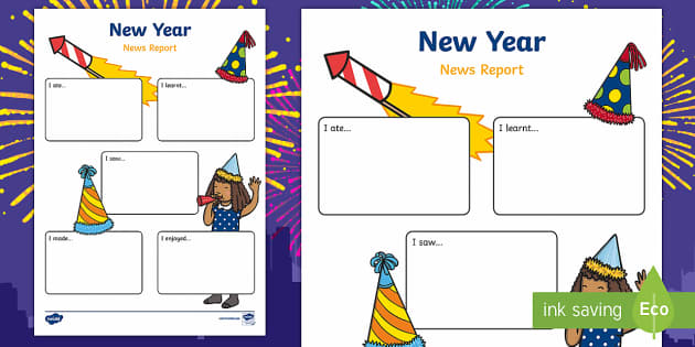 New Year News Report (teacher made)