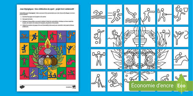 Jeux Olympiques : Une célébration du sport - projet d'art collaboratif