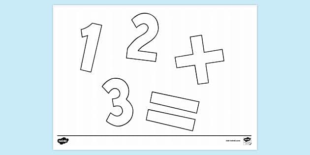 FREE Maths Colouring Colouring Sheets teacher Made 