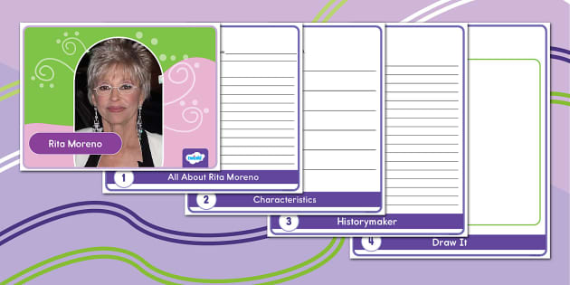 Rita Moreno Worksheet for K-2nd Grade | Twinkl USA - Twinkl