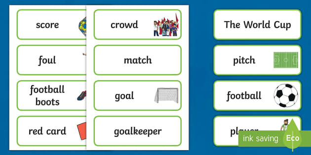 The World Cup Word Cards (teacher made) - Twinkl