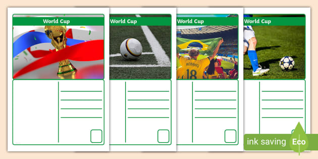 FREE! - World Cup Football Postcards (Teacher-Made)