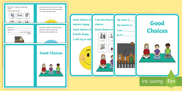 Good Choices Social Situation (teacher made)