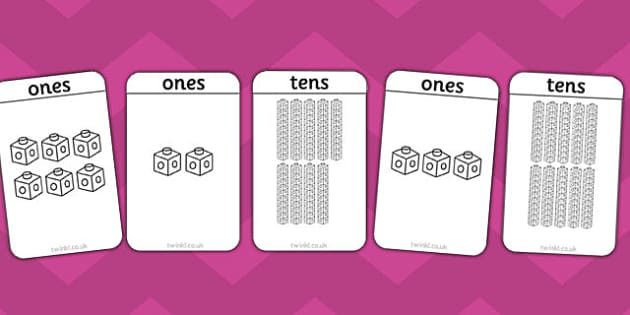 Tens and Ones Cards (teacher made) - Twinkl