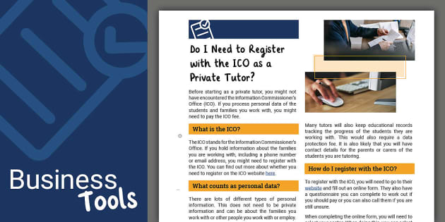 Do I Need to Register with the ICO as a Private Tutor?