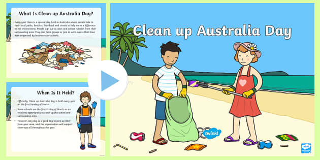 Clean Up Australia Day PowerPoint Primary Resource F 2