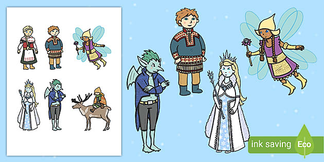 The Snow Queen Story Stick Puppets (teacher made)