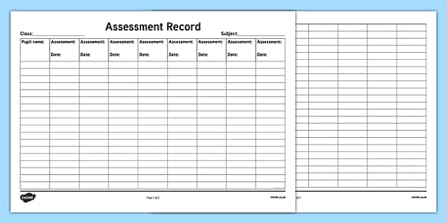 ROI Assessment Record-Irish