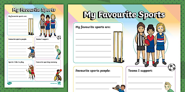 Favourite Sports Worksheet