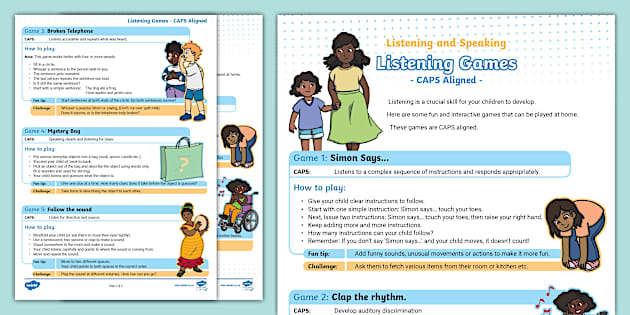 Gr 2 English T4 Listening and Speaking - Listening Games