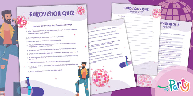 Eurovision Quiz | Twinkl Party (teacher made) - Twinkl