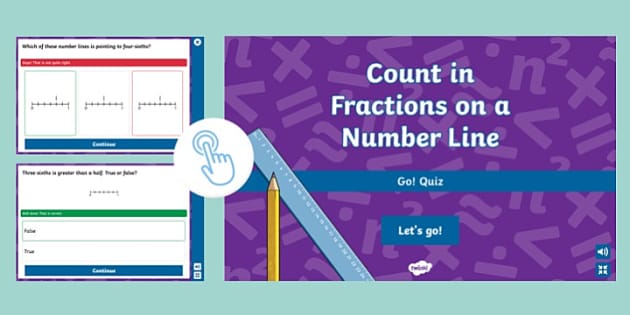👉 Retrieval Practice: Count in Fractions on a Number Line Maths Interactive
