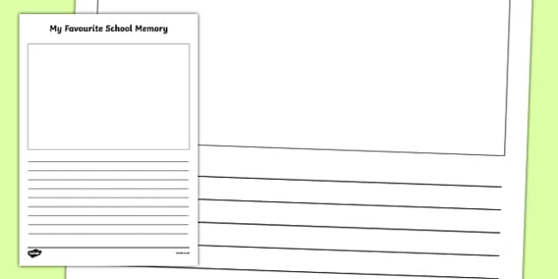 Favourite Memory Activity Writing Worksheet / Worksheet, worksheet