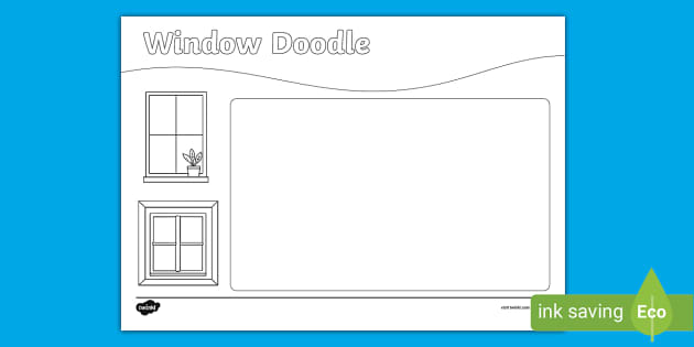 Window Doodle Drawing Activity (teacher made) - Twinkl