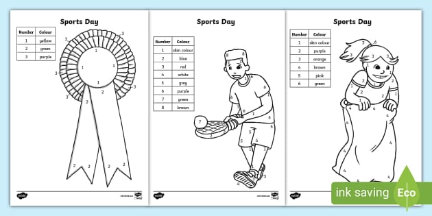 KS1 Sports Day Colour By Number Hecho Por Educadores ks1-sports-day-colour-by-number-hecho-por-educadores
