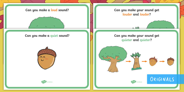 Little Acorns Loud and Quiet Music Cards (teacher made)