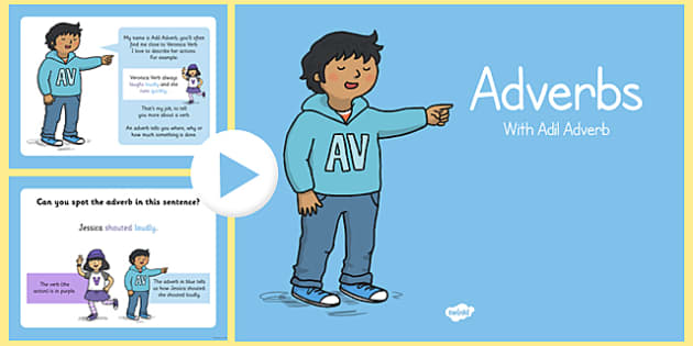 Adverbs Lesson (teacher made) - Twinkl