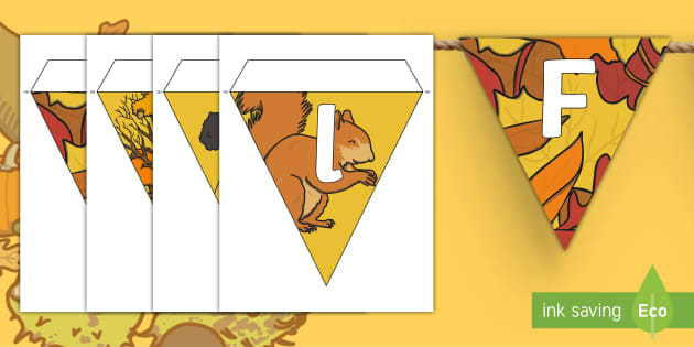 Fall Bunting Classroom Decoration - Autumn Resources