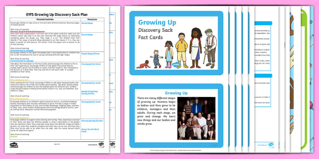 EYFS Growing Up Discovery Sack Plan and Resource Pack