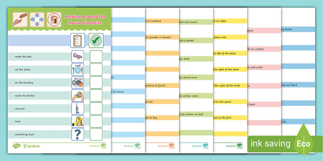 Twinkl Symbols: Helping Around the House Complete Pack