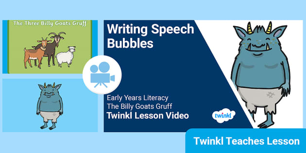 EYFS Literacy | Writing Speech Bubbles (teacher made)