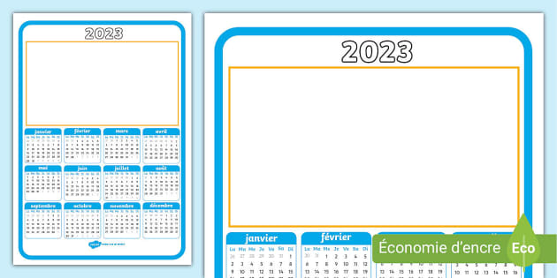 Calendrier 2023 (Teacher-Made) - Twinkl