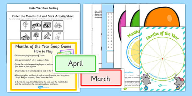 Months of the Year Resource Pack - Primary Resources