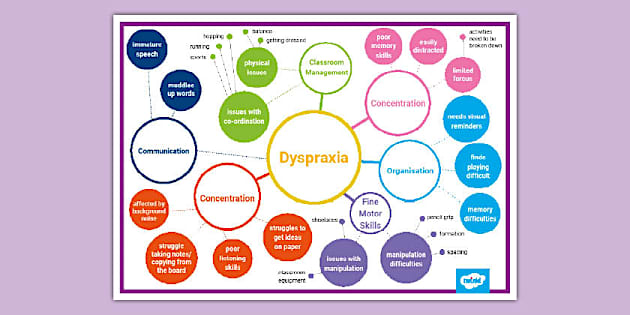 Carte mentale : La dyspraxie (teacher made) - Twinkl