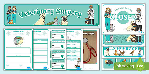 Vet Role Play Set - Veterinary Surgeon - Twinkl