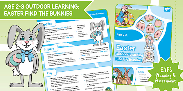 Northern Ireland Kindergarten Age 2-3 Outdoor Learning: Easter Find the