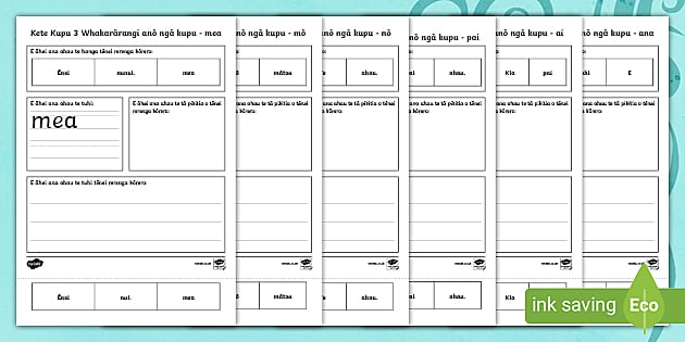 Spelling Lists Kete Kupu 3 Sentence Unscramble - Te Reo Maori