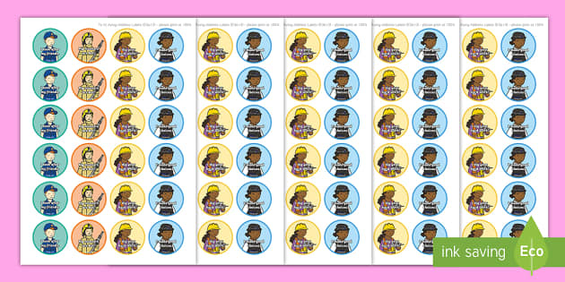 People Who Help Us Motivational Stickers (teacher made)