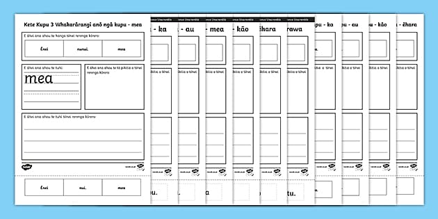 Te Reo Māori Words and Sentence-Building Activity Pack | NZ