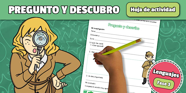 Hoja de actividad: Pregunto y descubro