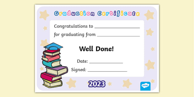 Childminder Graduation Certificate (teacher made) - Twinkl