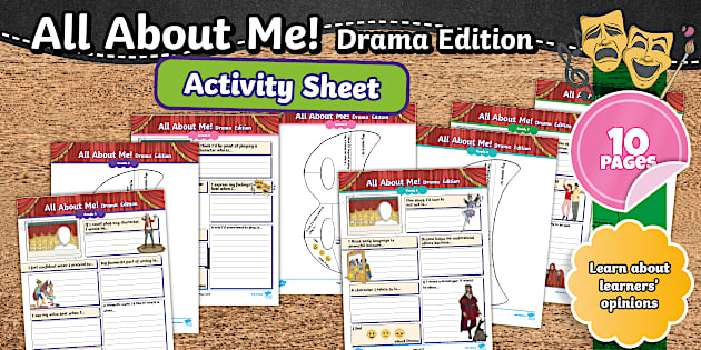 All About Me Drama Activity Sheet (Junior/Intermediate)