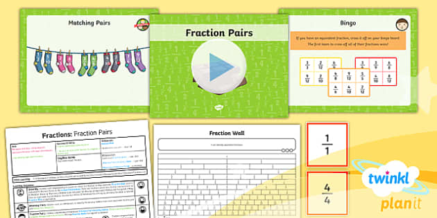 PlanIt Maths Y3 Fractions Lesson Pack Recognise and Show Equivalent ...