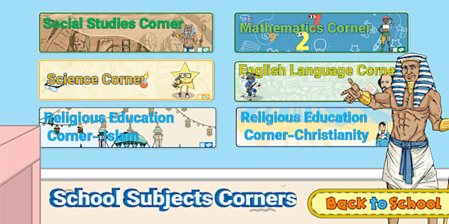 School Subjects Corners Display Banners Pack