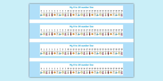 Cinderella Number Lines 0-30 (teacher made) - Twinkl