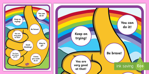 Encouraging Phrases For Students Poster (teacher made)