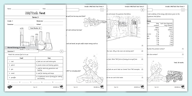 Natural Science Test: Grade 5 - Term 3 (Teacher-Made) Natural Science Test: Grade 5 - Term 3 (Teacher-Made)