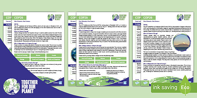 COP26 Teaching Resources - Twinkl