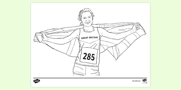 FREE! - Maria Lyle Paralympic Runner Colouring Sheet | Colouring