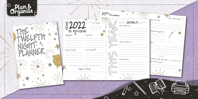 * NEW * Twelfth Night | Getting Ready for New Year Journal